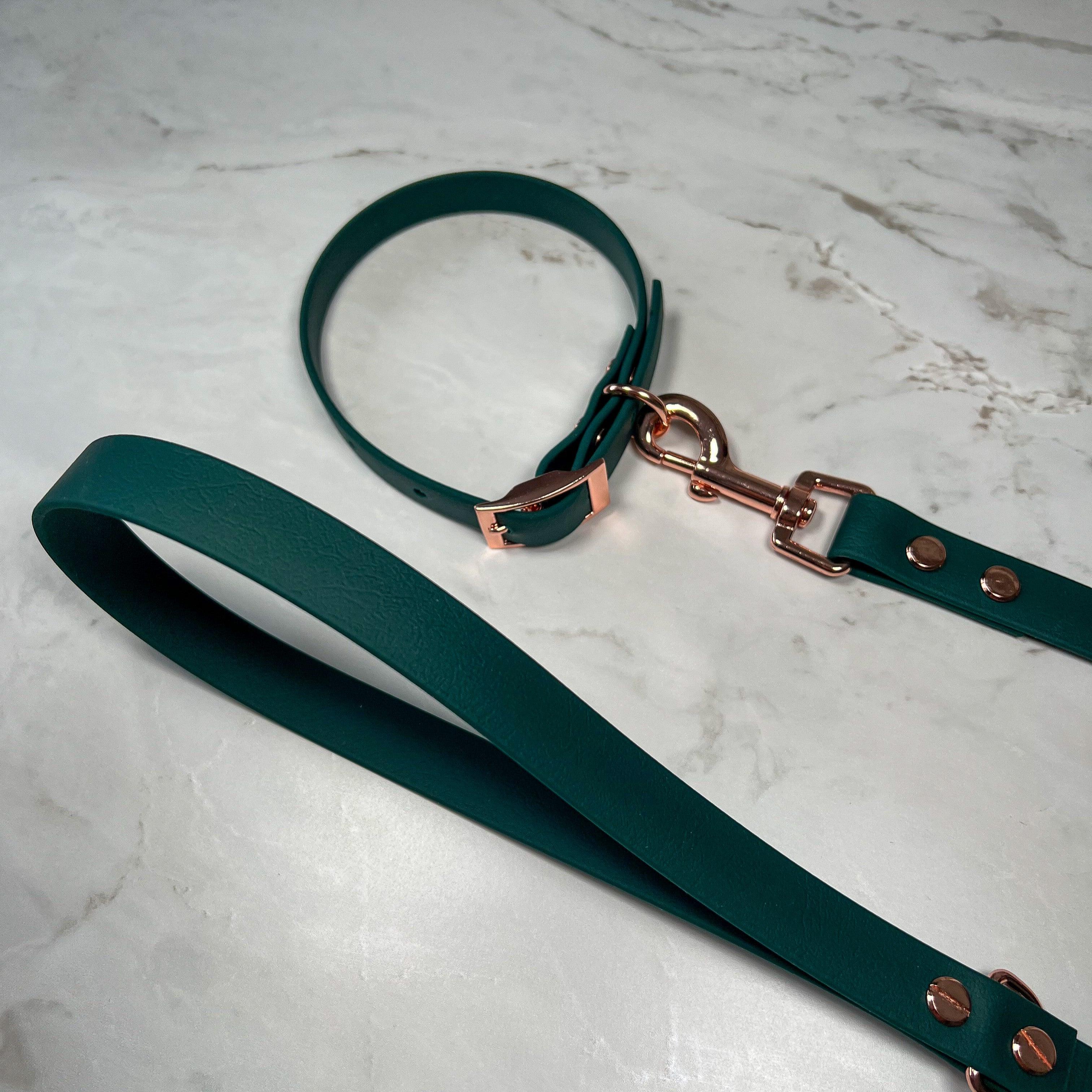 Waterproof Collar + Lead Bundle - Emerald | Furry Tails
